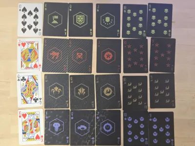 Helldivers Playing Cards by Parkwad MakerWorld: Download Free 3D Models