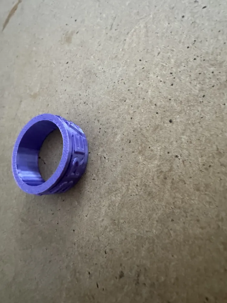 JUST BREATH fidget spinner ring - Free 3D Print Model - MakerWorld