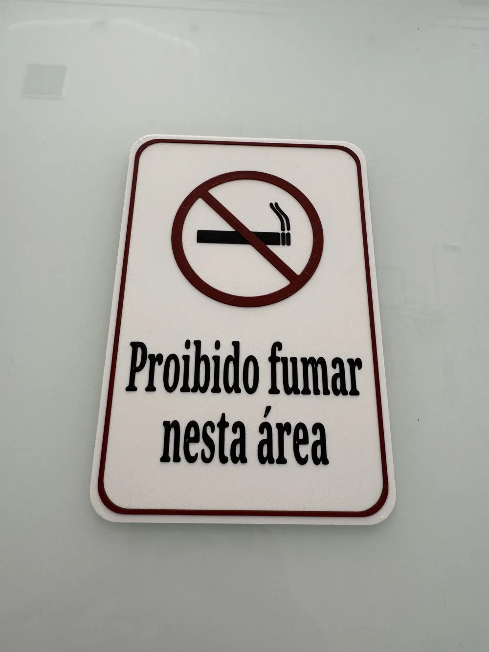 No Smoking in this area (No AMS) - Free 3D Print Model - MakerWorld