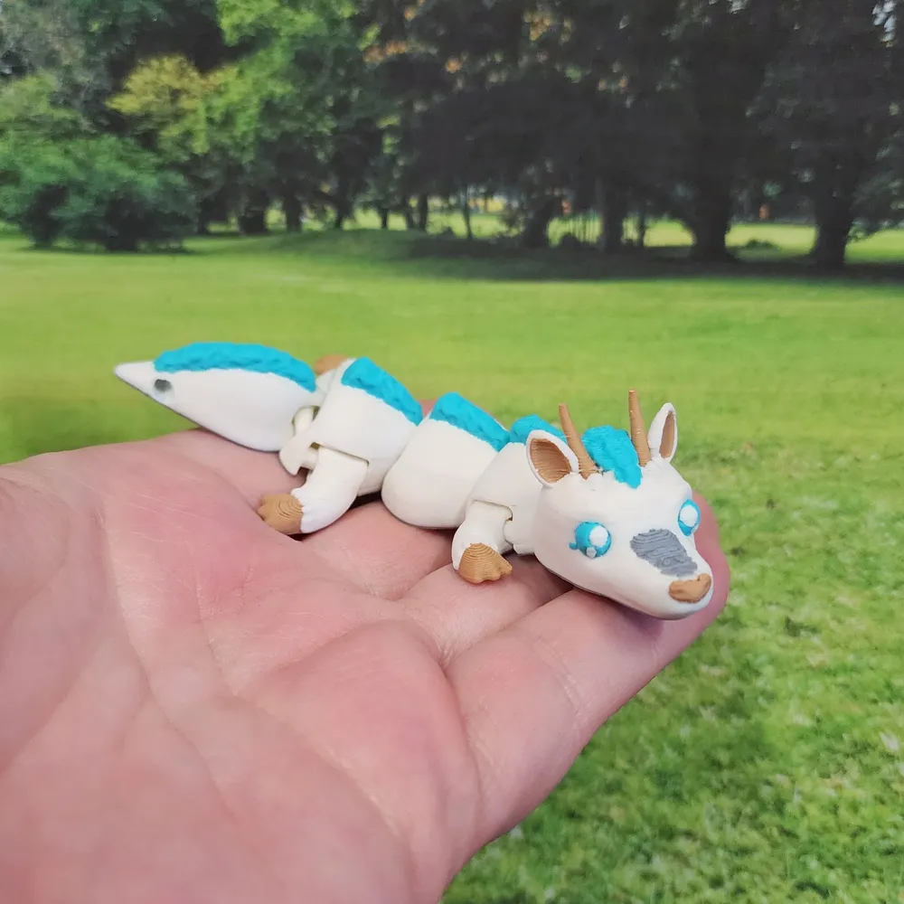Articulated Haku Water Dragon Flexi - Free 3D Print Model - MakerWorld