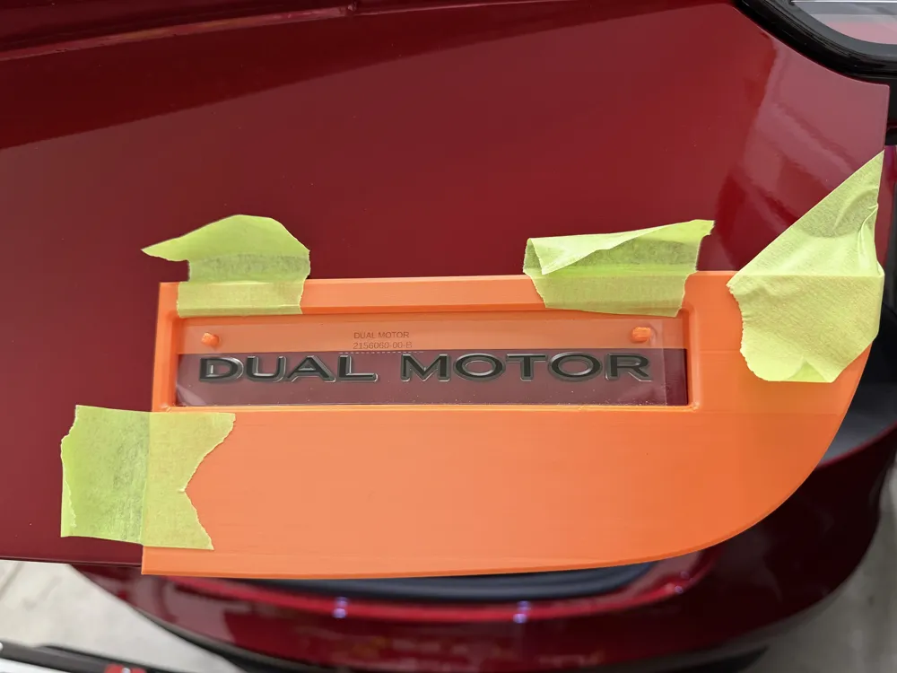 Model 3 (Highland) Trunk Dual Motor Emblem Tool - Free 3D Print Model ...