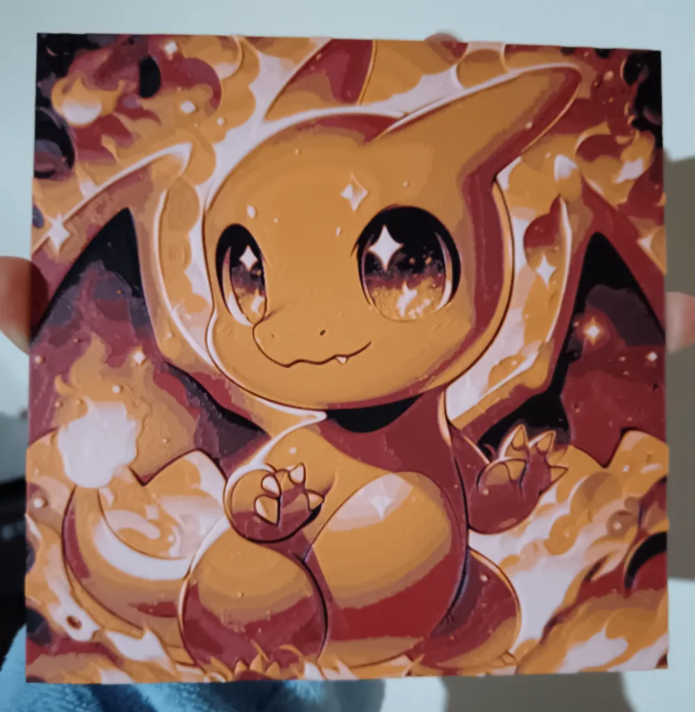 Hueforge pokemon cute Dracofeu by angesoso77 - MakerWorld