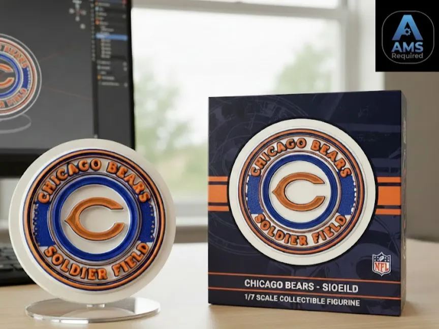Posavasos / Arte de Pared Chicago Bears Soldier Field - Modelo de ...