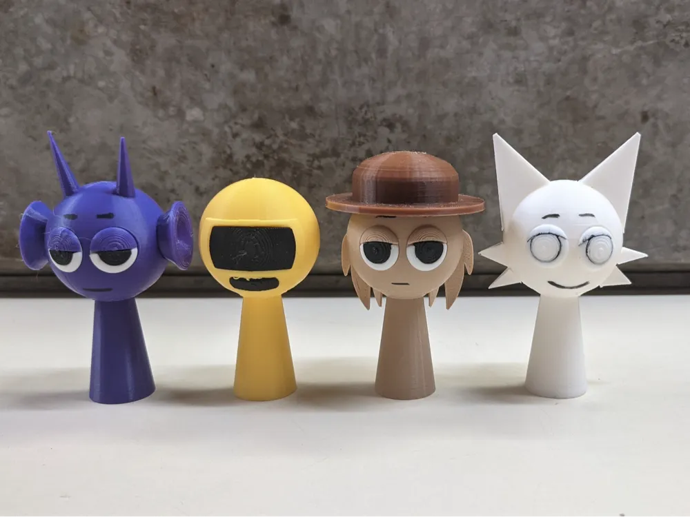 Sprunki Pack 2 - Free 3D Print Model - MakerWorld