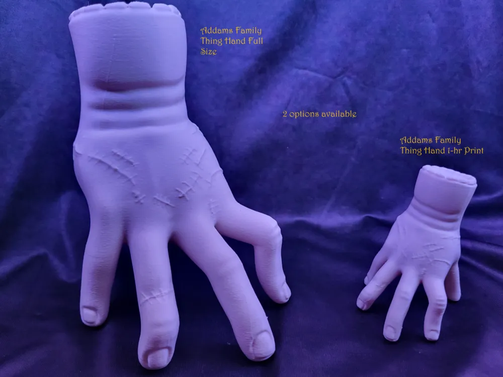 Addams Family Thing Hand Full & Mini size - Free 3D Print Model ...