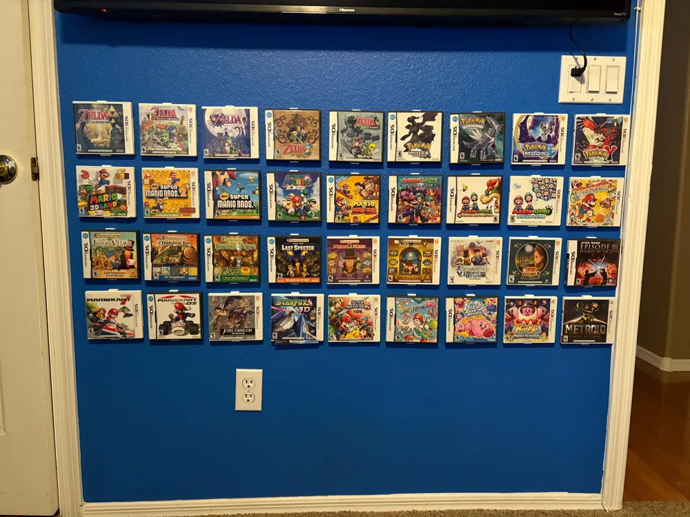 Suporte de parede para capas de jogos de 3Ds e DS - Modelo gratuito ...