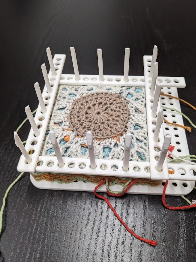 Crochet Blocking Board + Pins for Granny Squares by ObsidianScarlet ...