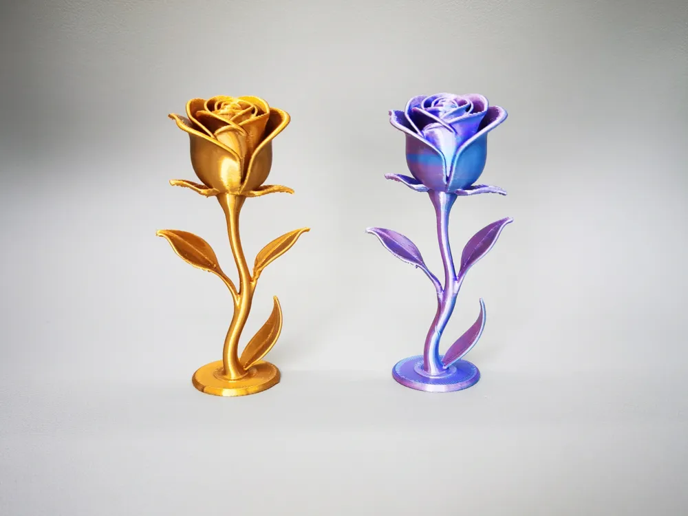 Opulent Rose 华贵的玫瑰 来自 Solune MakerWorld：免费下载 3D 模型
