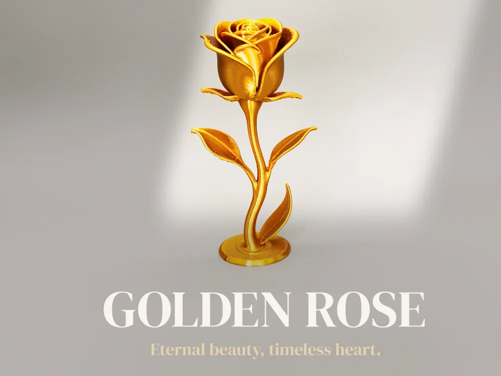 Opulent Rose 华贵的玫瑰 来自 Solune MakerWorld：免费下载 3D 模型