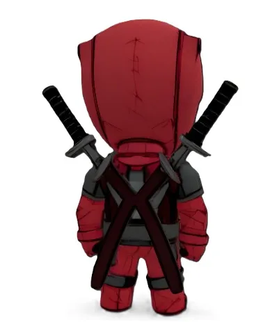 Mini Dead Pool Fun Figure by Eat_Sleep_Print_Repeat MakerWorld ...