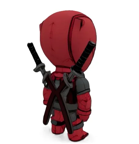 Mini Dead Pool Fun Figure by Eat_Sleep_Print_Repeat MakerWorld ...