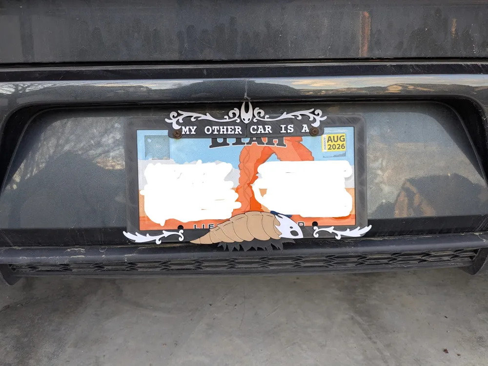 Hollow Knight License Plate Frame - Bell Beast - Free 3D Print Model ...