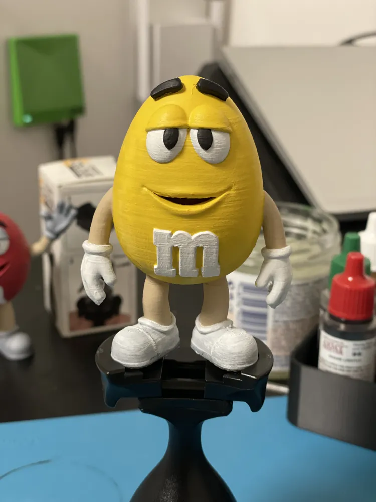M&M's Yellow - Free 3D Print Model - MakerWorld