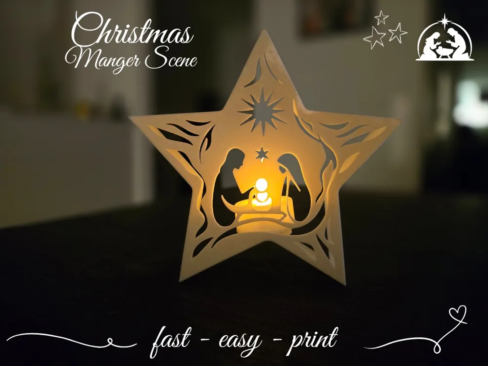 Vela navideña "Escena del portal" por 3D_Freak MakerWorld: Descarga ...