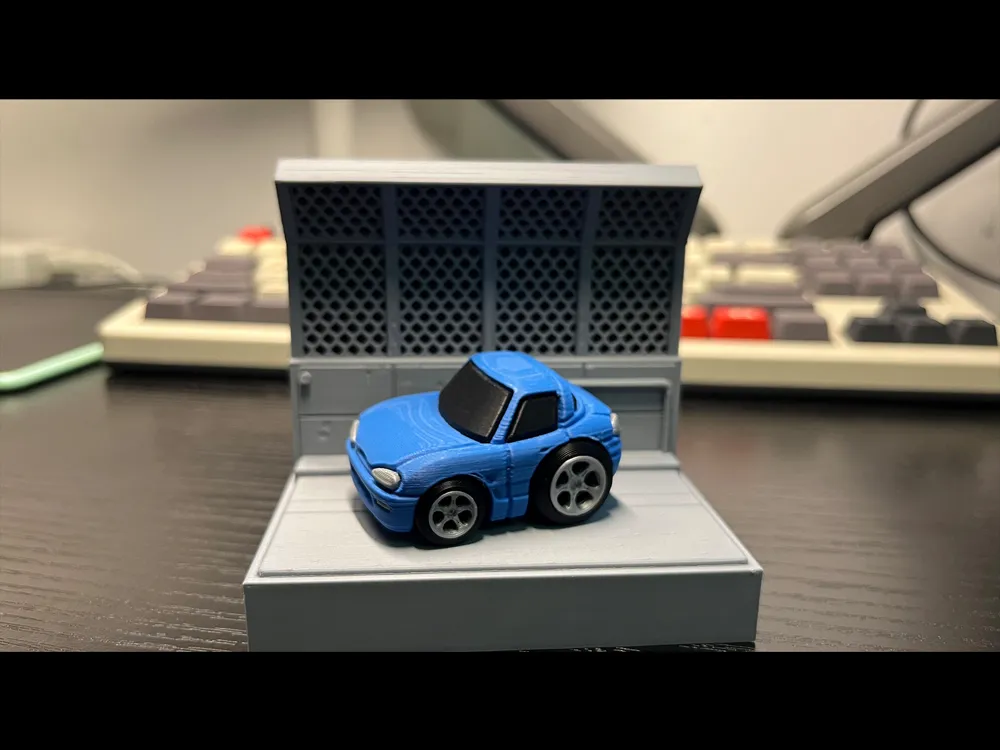 Toy Car Miniature Display Platform (Corner of Racetrack) by 雪山的造物 ...