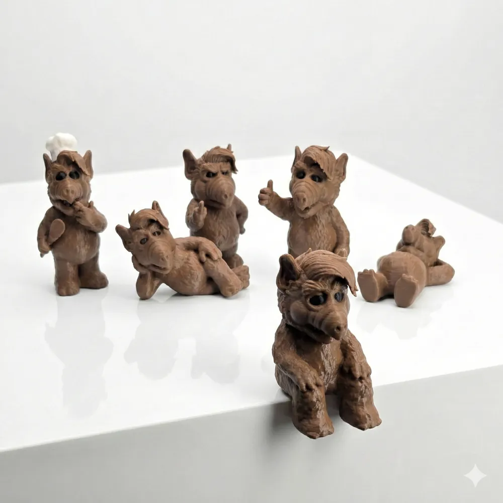 The Ultimate Miniature ALF Collection 80s TV - Free 3D Print Model ...