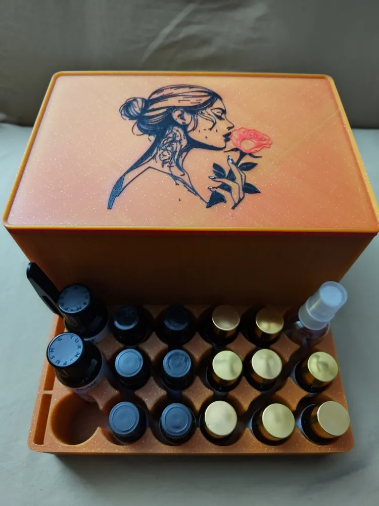 Aufbewahrungsbox für ätherische Öle und andere Dinge mit Deckel ...