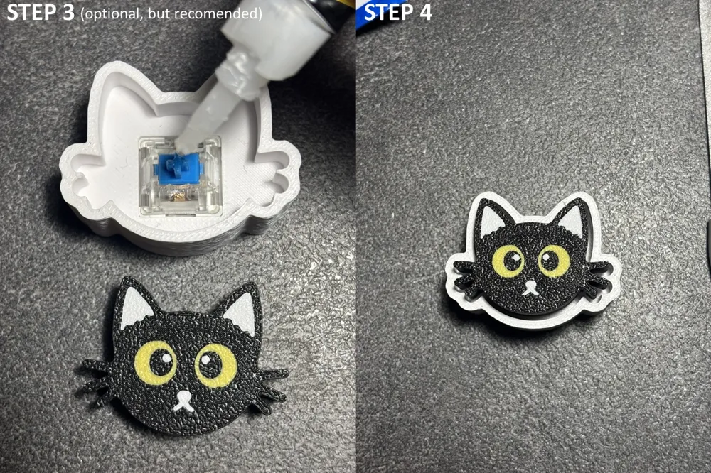 Cute cat clicker - Free 3D Print Model - MakerWorld
