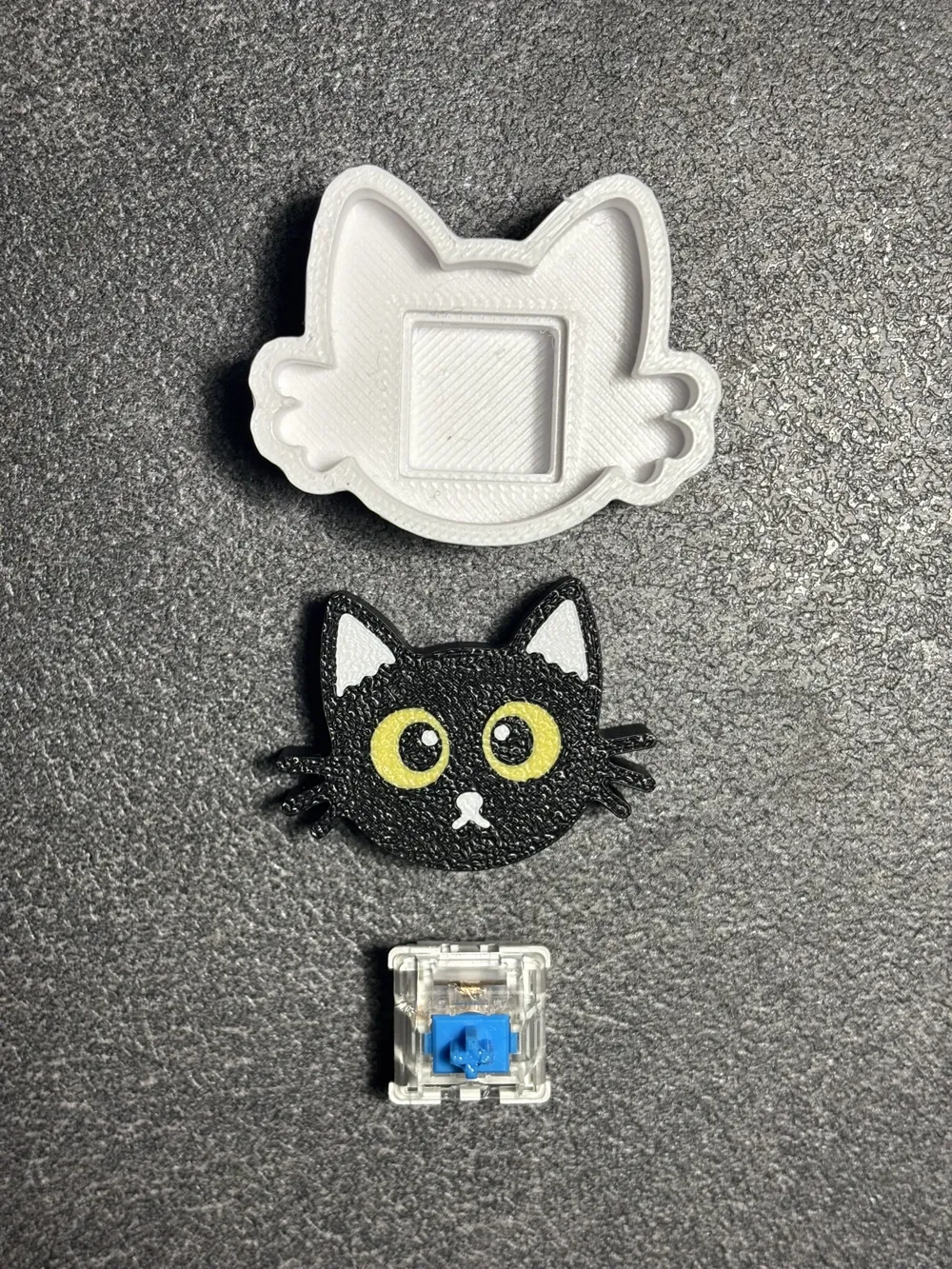 Cute cat clicker - Free 3D Print Model - MakerWorld