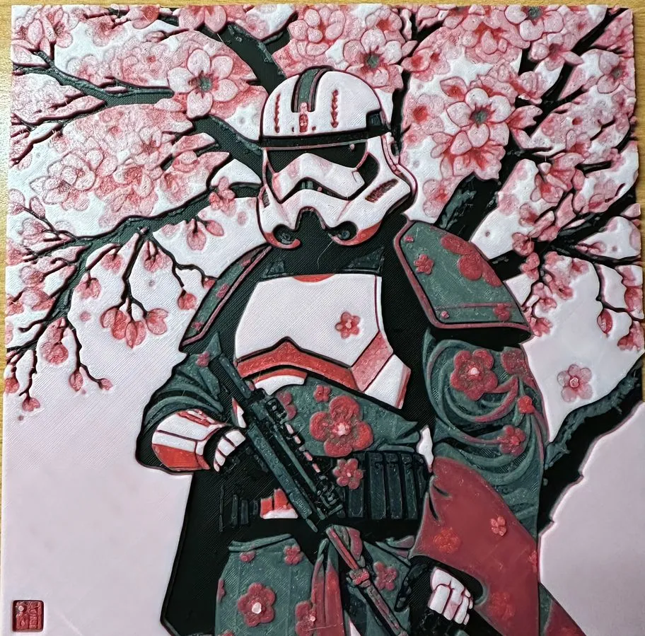 Stormtrooper Hueforge Japanese Themed by Evo23 - MakerWorld