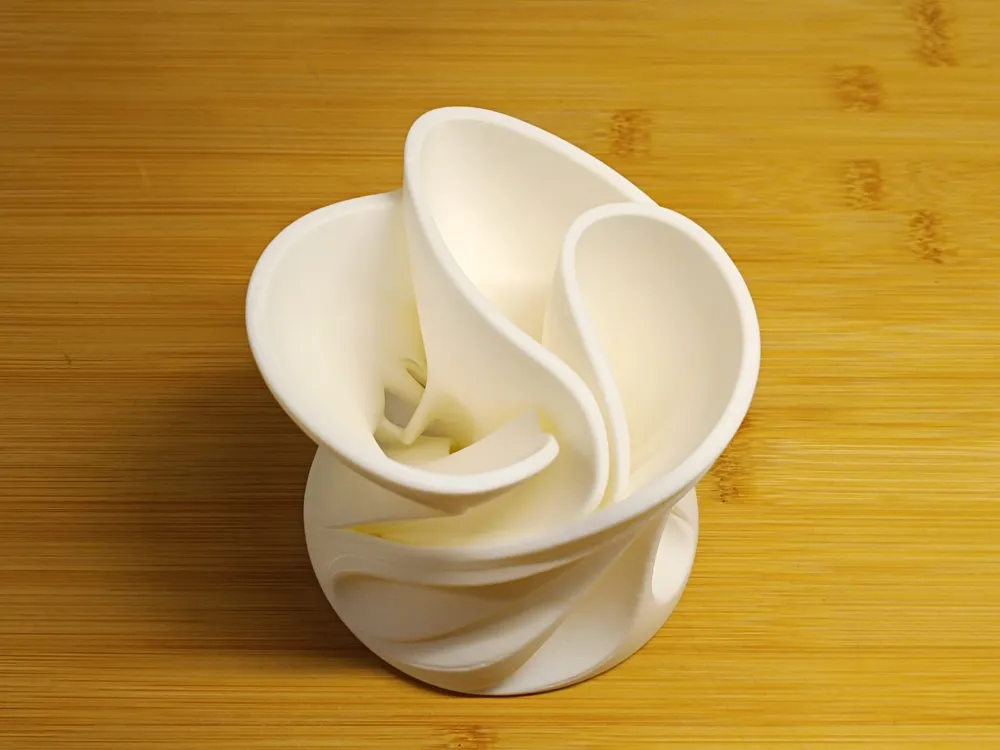 Wave Sculptural Pen Holder – Modern Desk Organizer - Free 3D Print ...