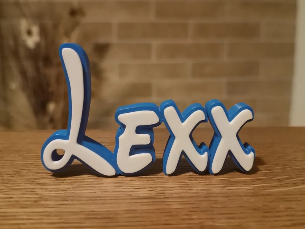 Lexx Name Disney Font - Free 3D Print Model - MakerWorld