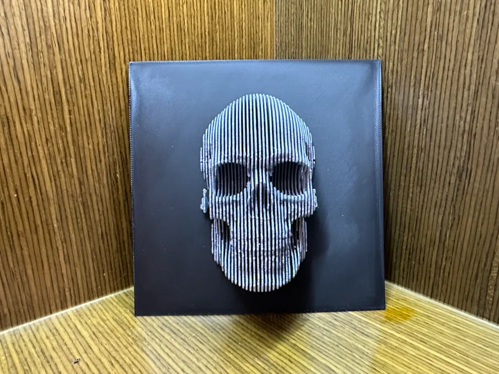 Layered Skull Sculpture by victor MakerWorld: Download Free 3D Models