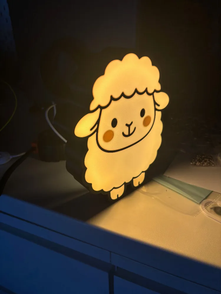 Sheep Night Light - Free 3D Print Model - MakerWorld