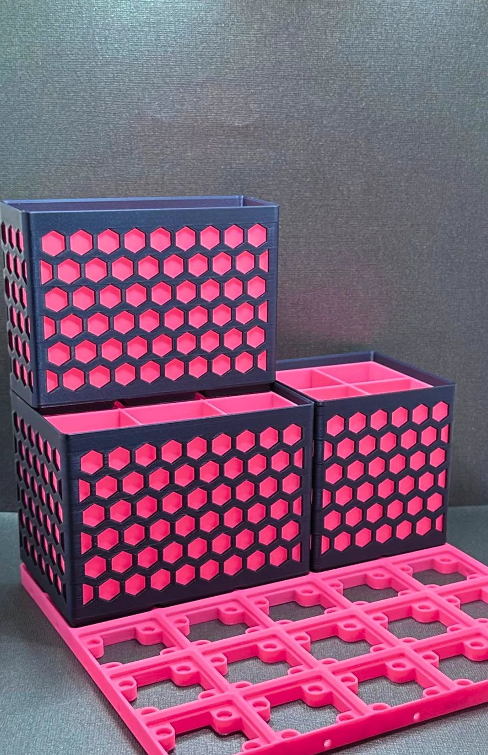 Gridfinity 2x2x12 hex (optional insert) by PiNK_3DP - MakerWorld