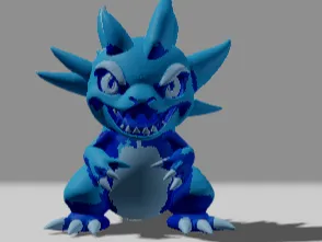 blue lizard - Free 3D Print Model - MakerWorld