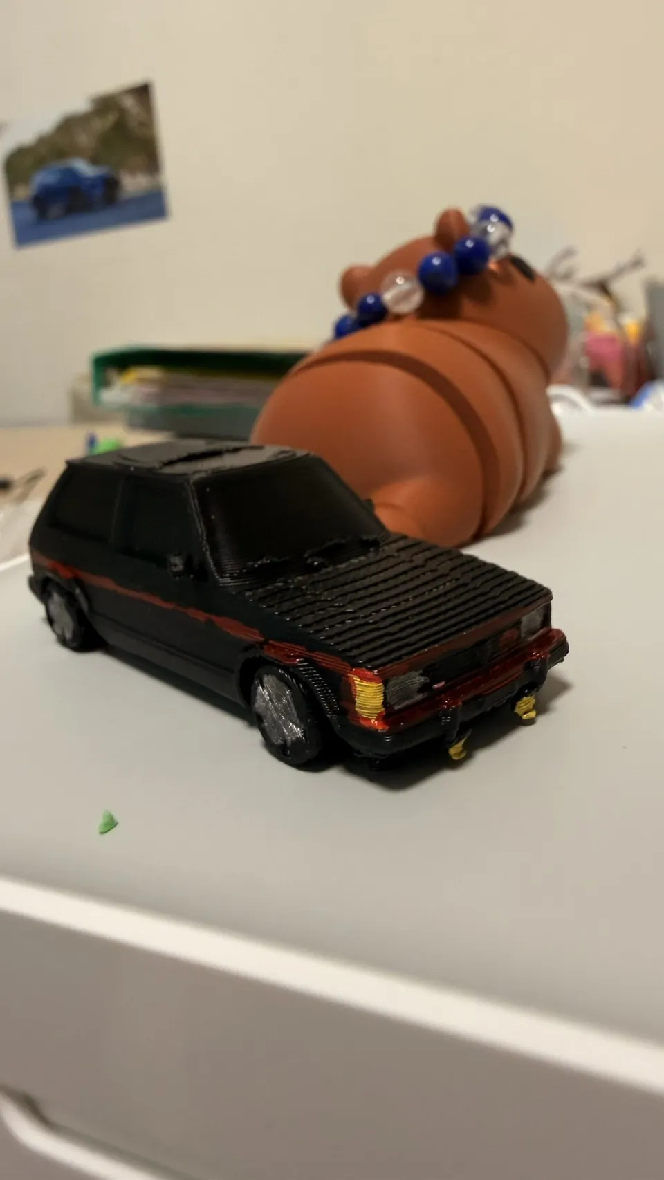 1984 Volkswagen Rabbit GTI 1/64 - Free 3D Print Model - MakerWorld