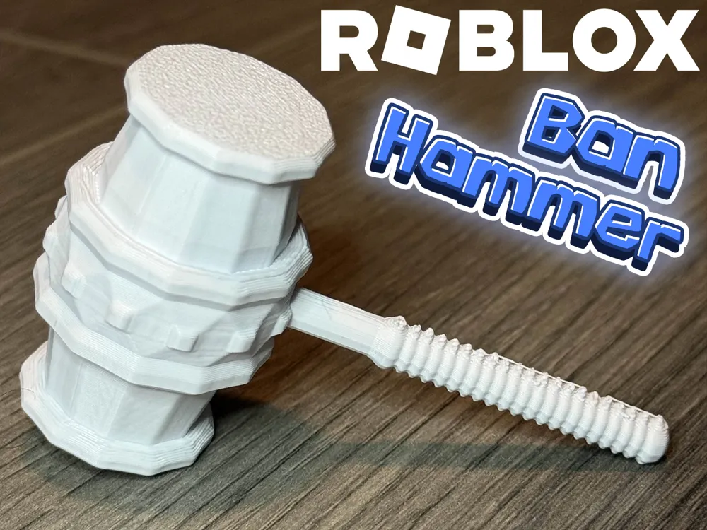 Roblox Ban Hammer - Free 3D Print Model - MakerWorld