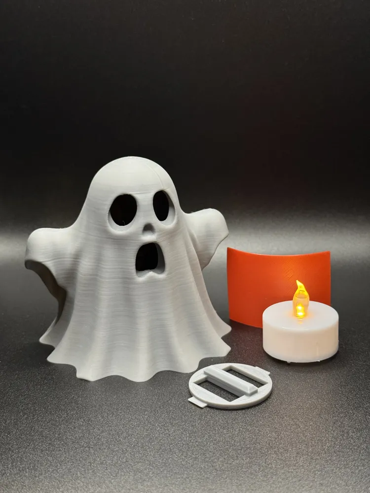 Swappable Color Ghost Tea Light by KD3D MakerWorld: Download Free 3D Models