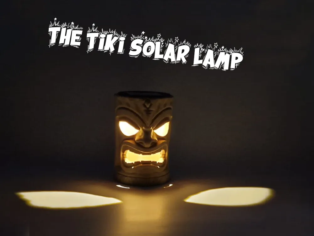 Tiki-Solar-Lamp: Perfect for the garden table. by SurfBro MakerWorld ...