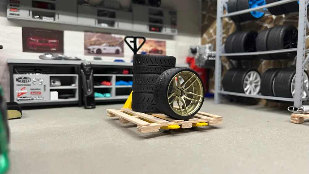 forklift - transpallet 1-10 hand pallet rc model - Free 3D Print Model ...