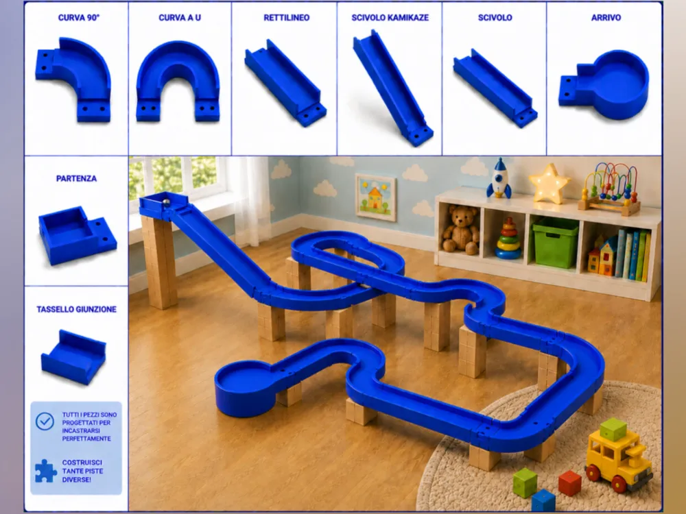 ENDLESS TRACK Modular Marble Run - Free 3D Print Model - MakerWorld