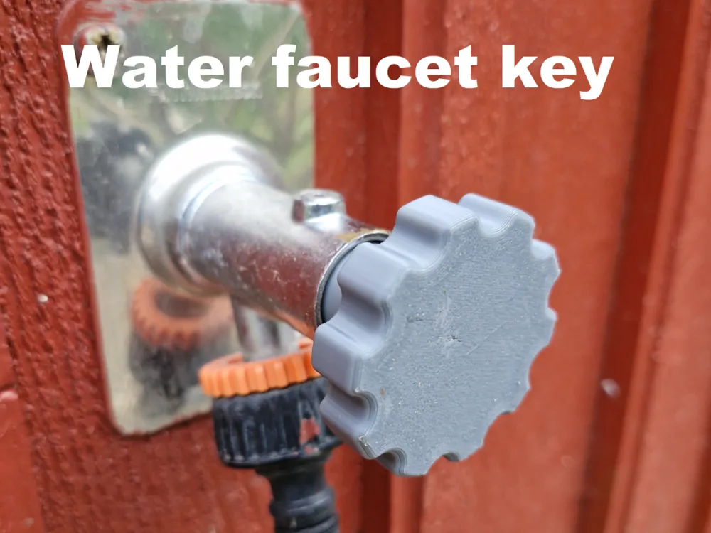 Water faucet key by Mecanical fun MakerWorld: Download Free 3D Models