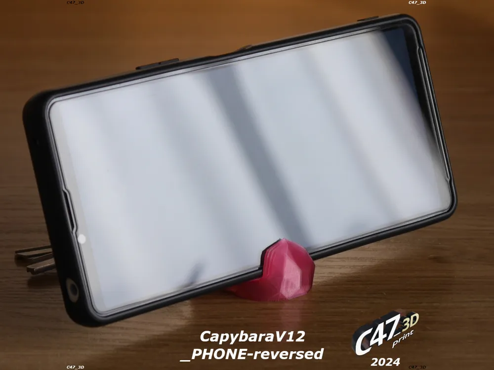 Capybara Phone Stand by C47_3D MakerWorld: Download Free 3D Models
