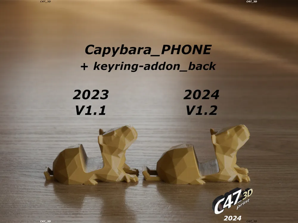 Capybara Phone Stand by C47_3D - MakerWorld