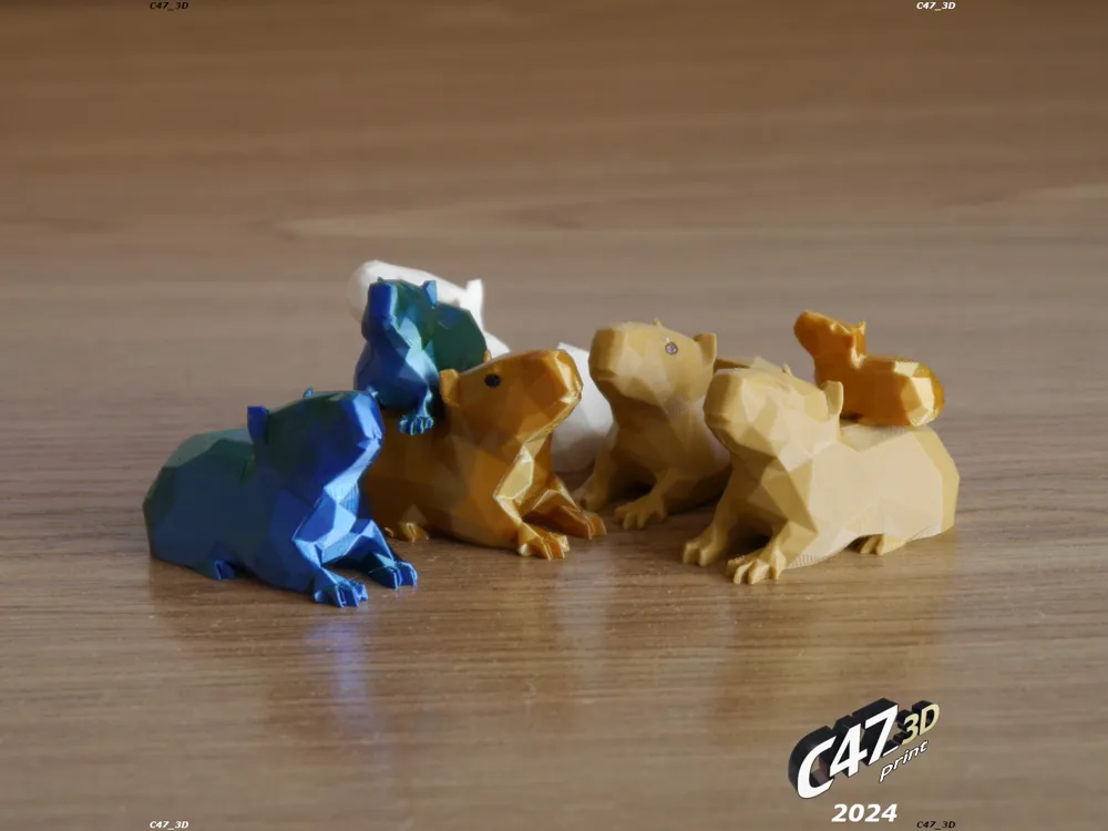 Capybara Phone Stand by C47_3D - MakerWorld