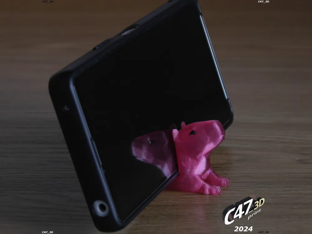 Capybara Phone Stand - Free 3D Print Model - MakerWorld
