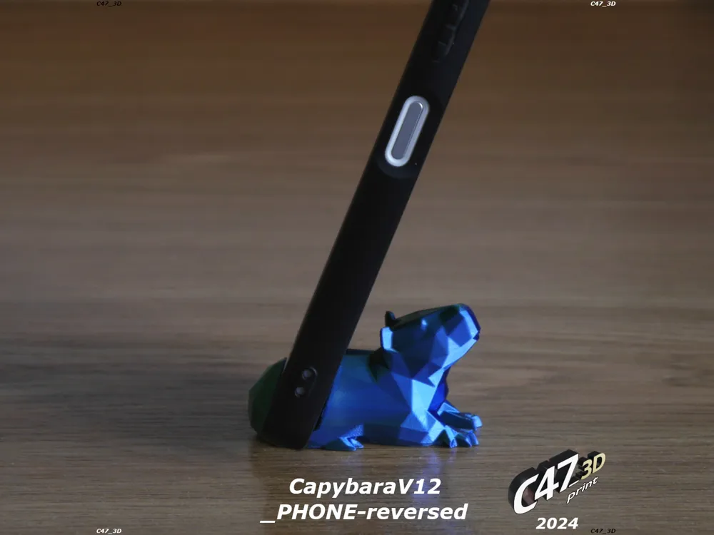 Capybara Phone Stand by C47_3D MakerWorld: Download Free 3D Models