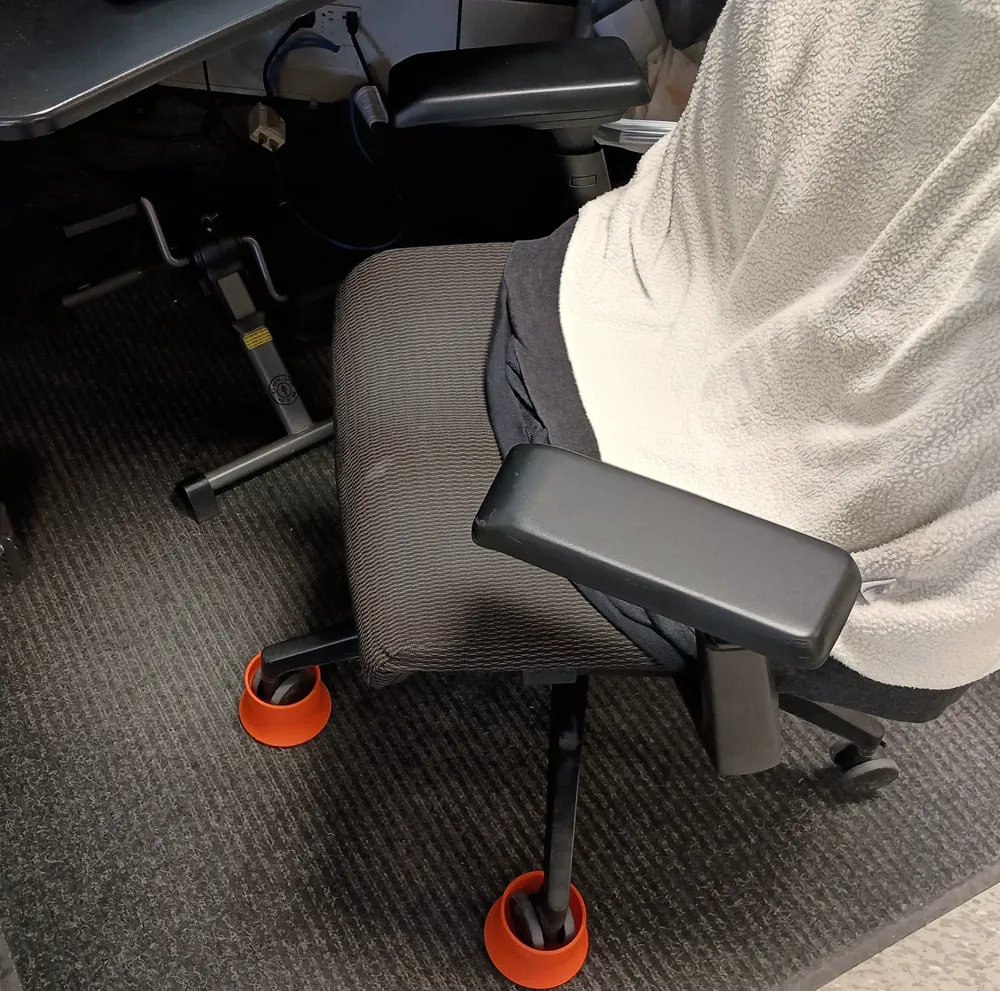 office chair wheel chock tpu insert by MozerMade - MakerWorld