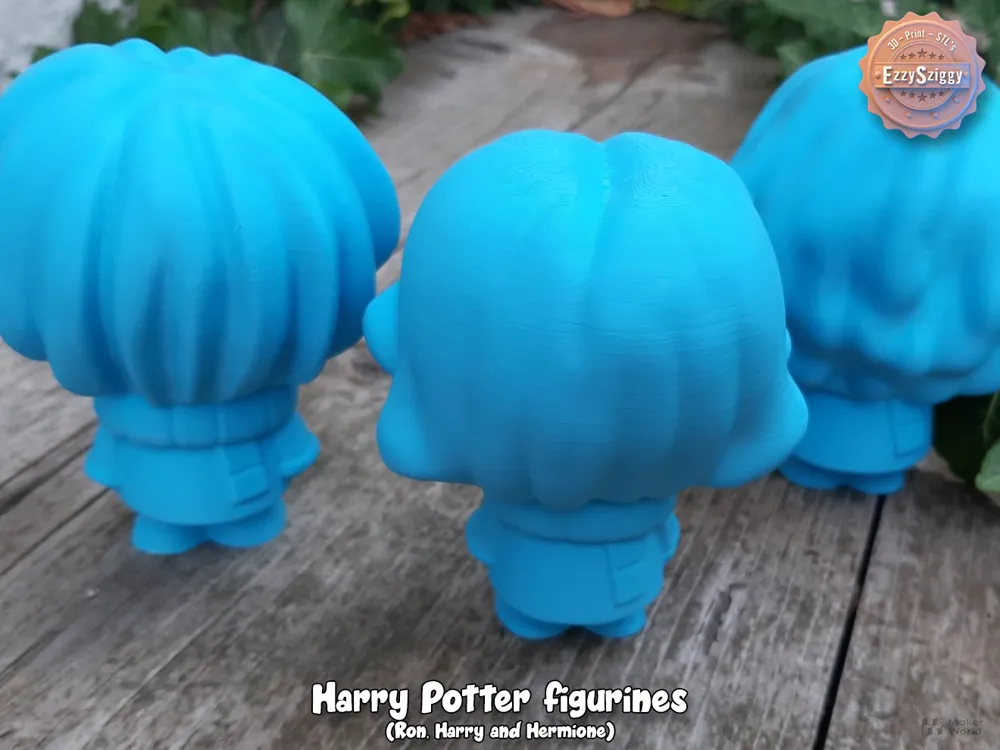 Harry Potter Figurines...Ron. Harry and Hermione by EzzySziggy ...