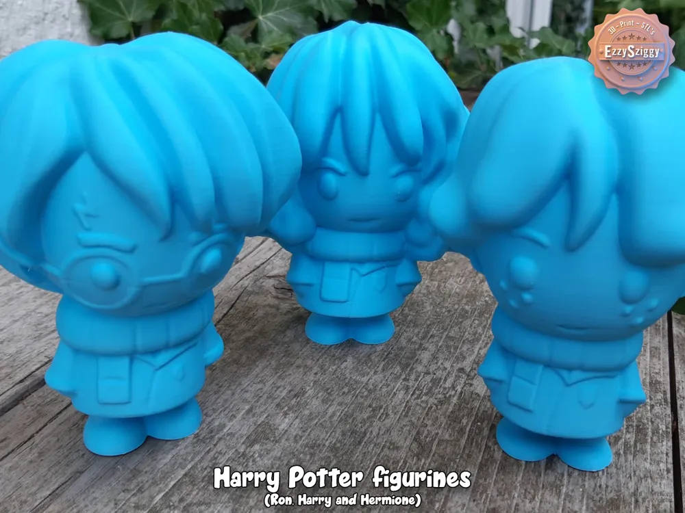 Harry Potter Figurines...Ron. Harry and Hermione by EzzySziggy ...