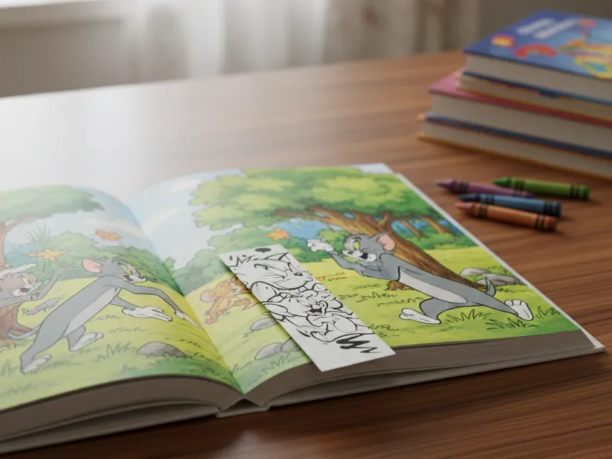 Tom & Jerry Relief Bookmark - Free 3D Print Model - MakerWorld