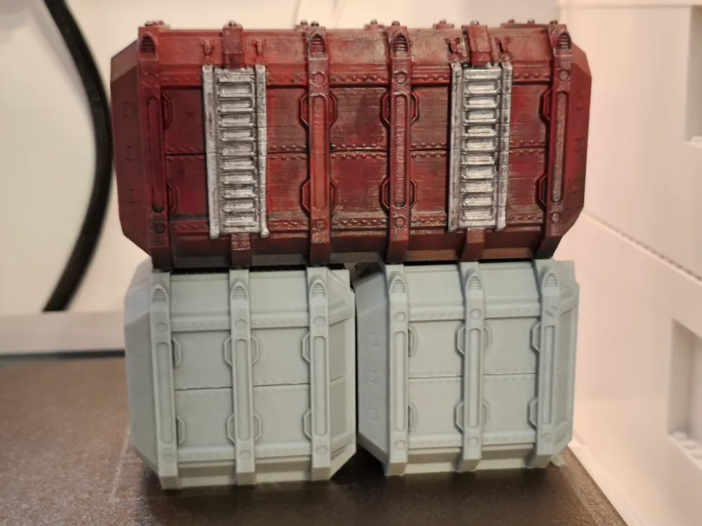 40k Shipping Container Cube Remixed by PCEK - MakerWorld