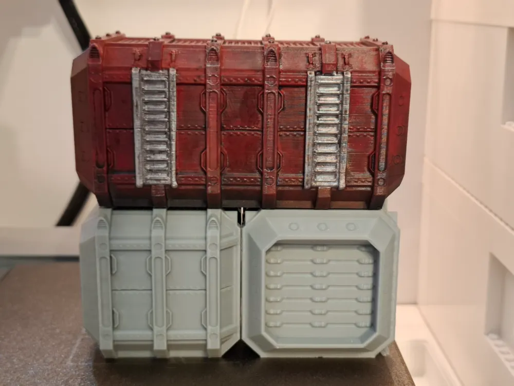 40k Shipping Container Cube Remixed by PCEK - MakerWorld