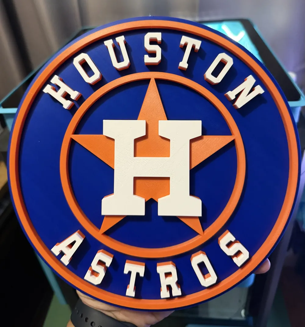 Astros Wall Sign - Free 3D Print Model - MakerWorld