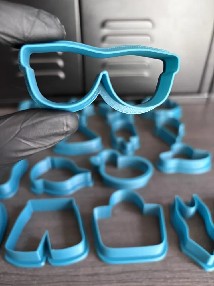 summer cookie cutter (set of 18 x 6cm or 9cm) - Free 3D Print Model ...